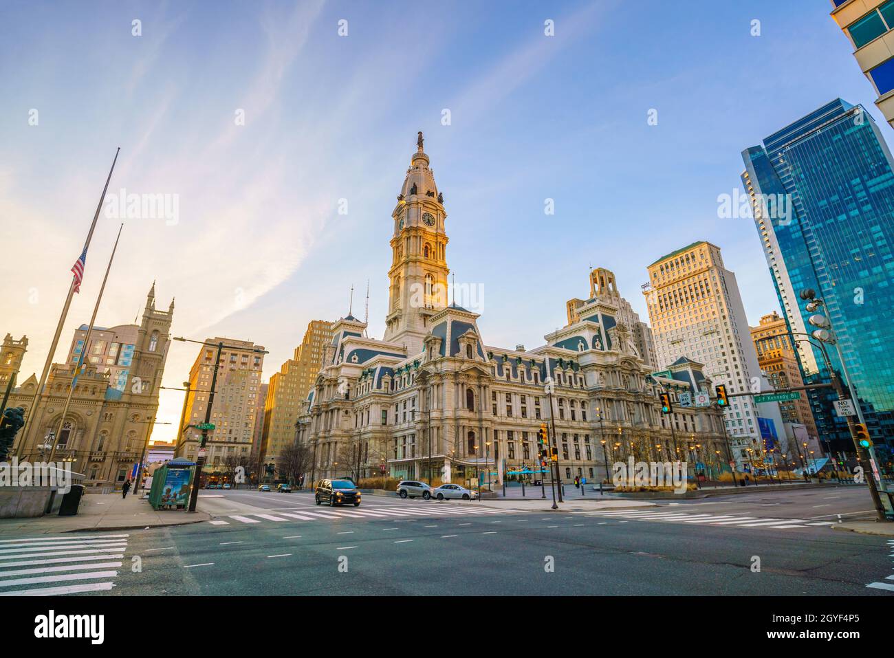 Philadelphia's landmark historic City Hall building Stock Photo - Alamy
