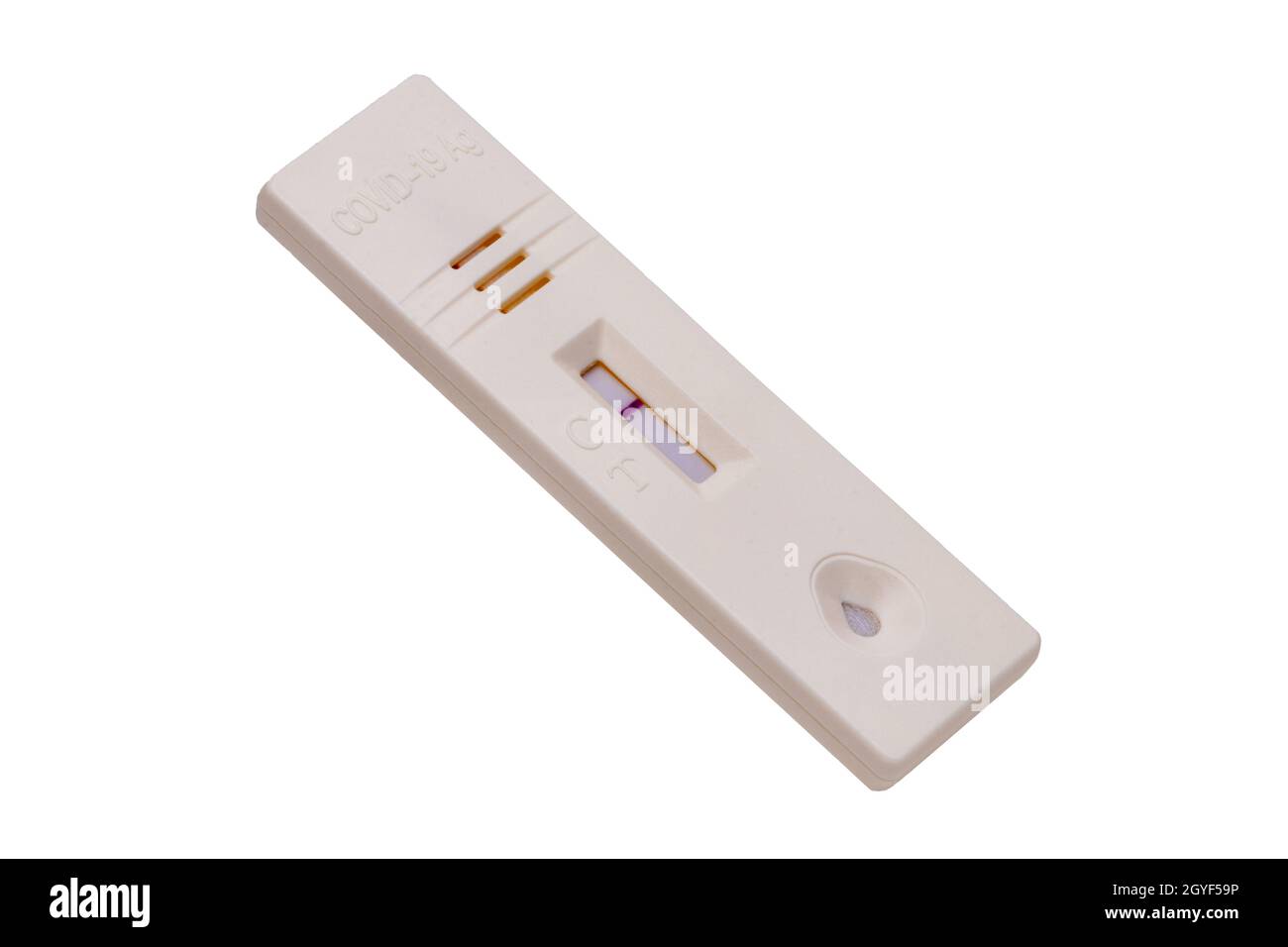 Closeup of a Covid-19 test kit for detection of antibodies and immunity ...