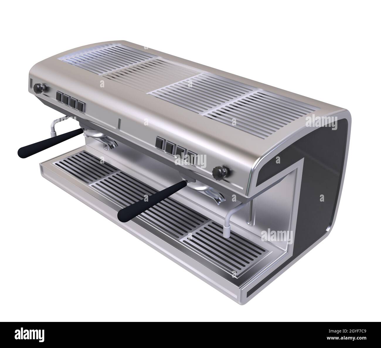 Coffee Machine 3D Rendering Stock Photo - Alamy