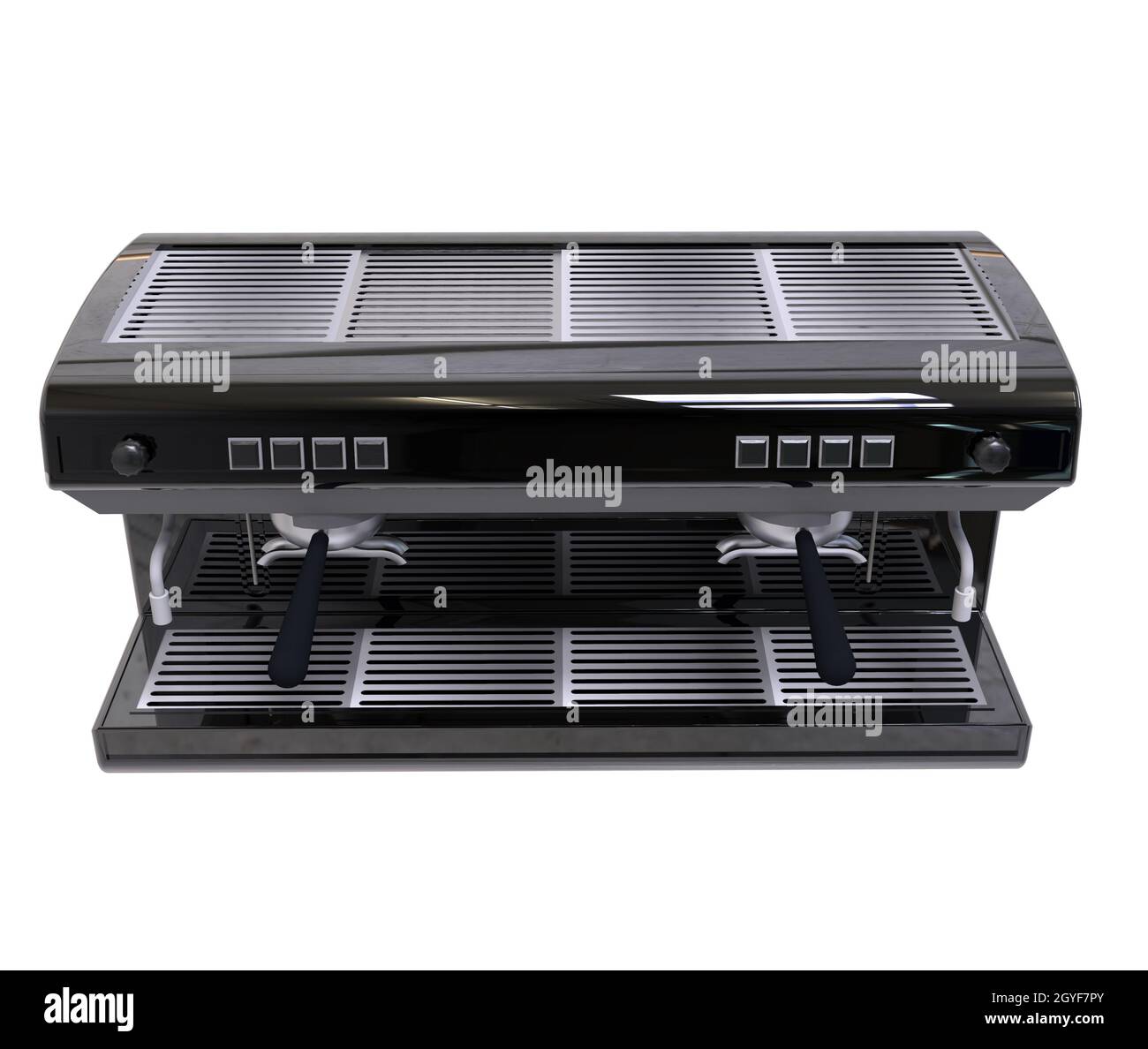 Coffee Machine 3D Rendering Stock Photo - Alamy