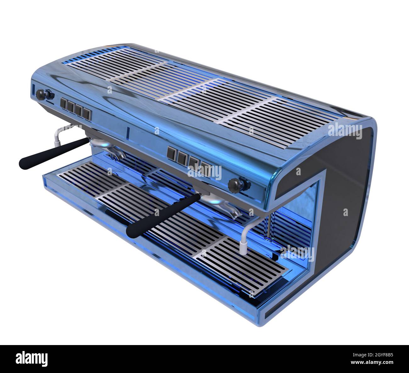 Coffee Machine 3D Rendering Stock Photo - Alamy