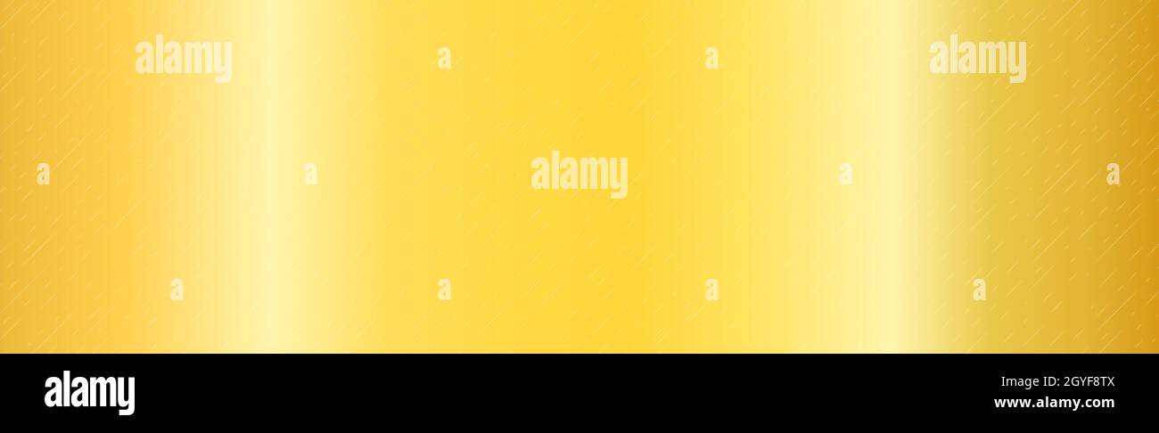 Golden metal panorama texture with reflection Stock Photo - Alamy