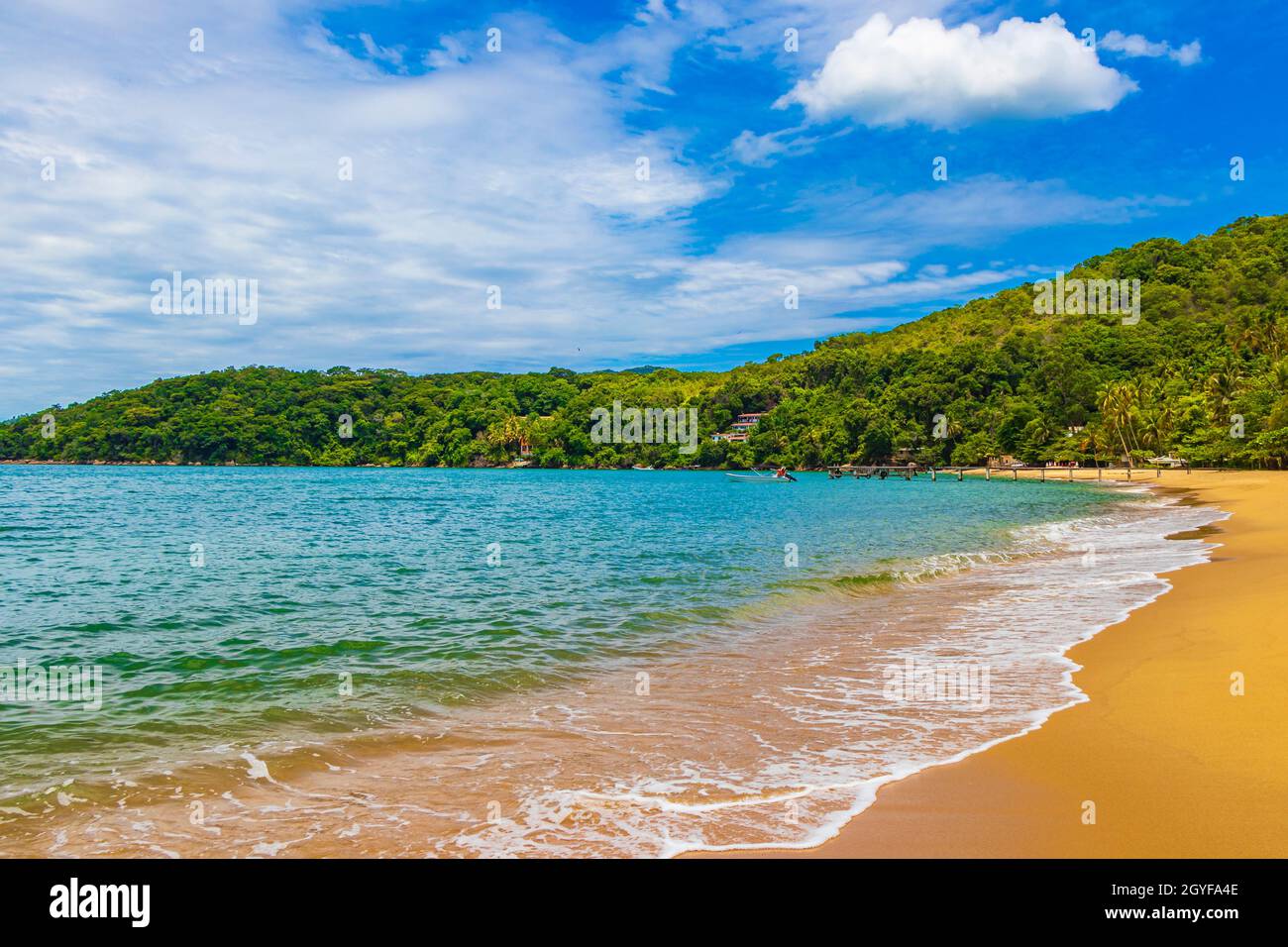 The big tropical island Ilha Grande Praia de Palmas beach in Angra dos ...
