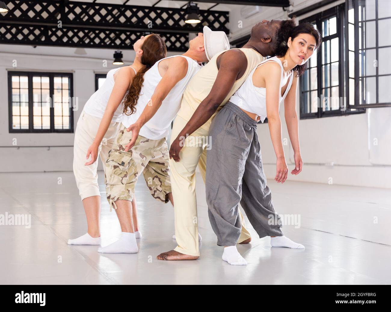 dancers training in a dance studio Stock Photo - Alamy