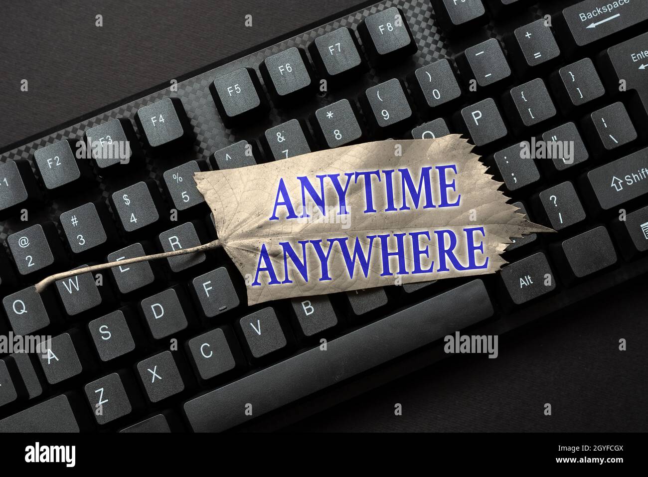 Anytime anywhere learning hi-res stock photography and images - Alamy