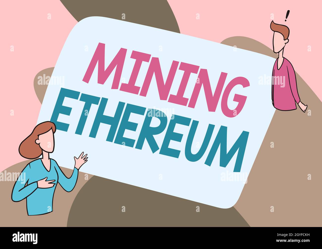 Sign displaying Mining Ethereum, Conceptual photo the process of ...