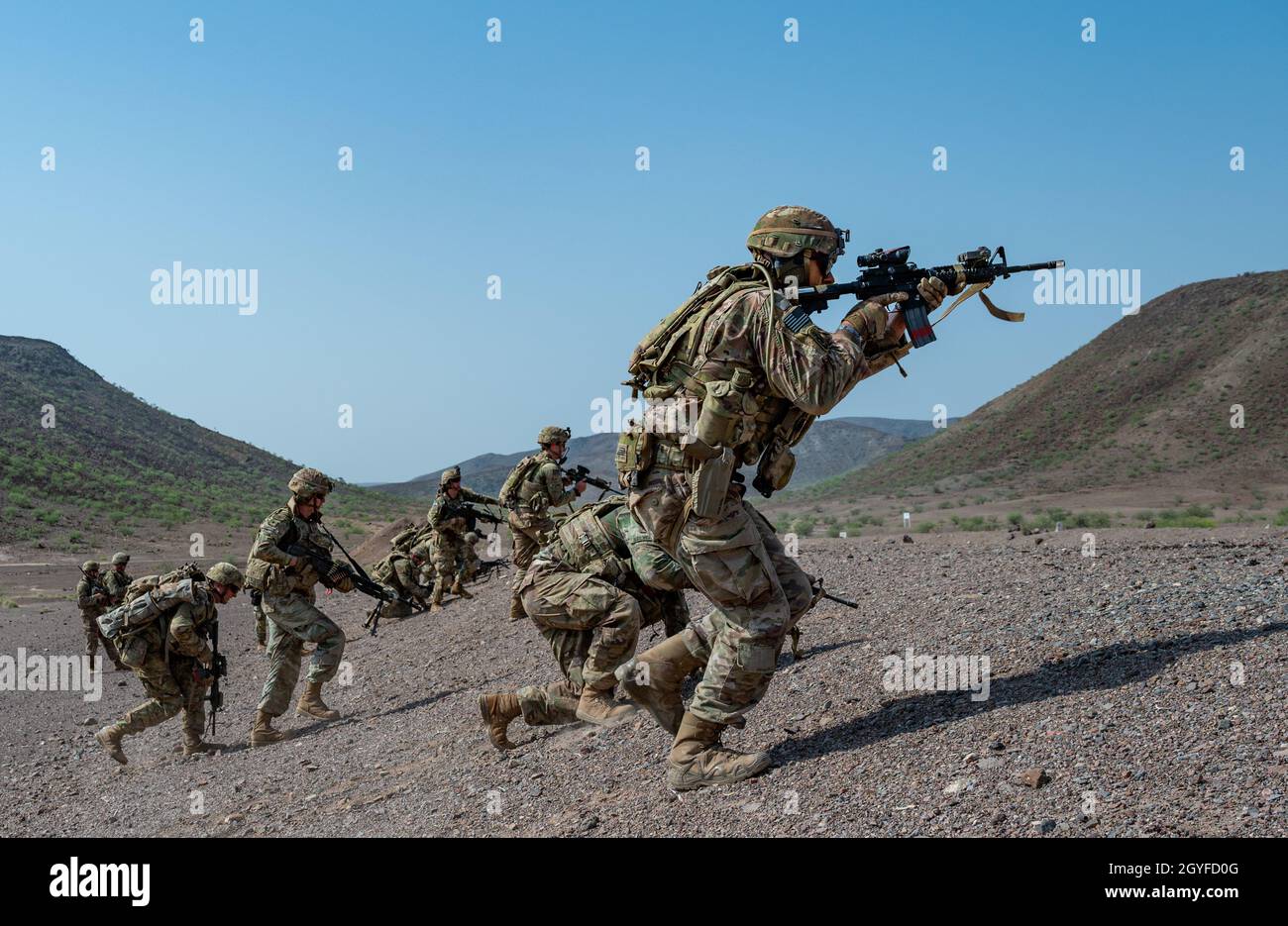 U.S. Army Soldiers with C Troop, 1-172nd Cavalry (Mountain), Task Force ...