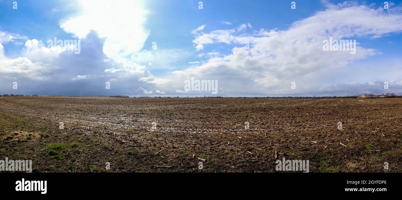Beautiful high resolution panorama of a northern european country ...