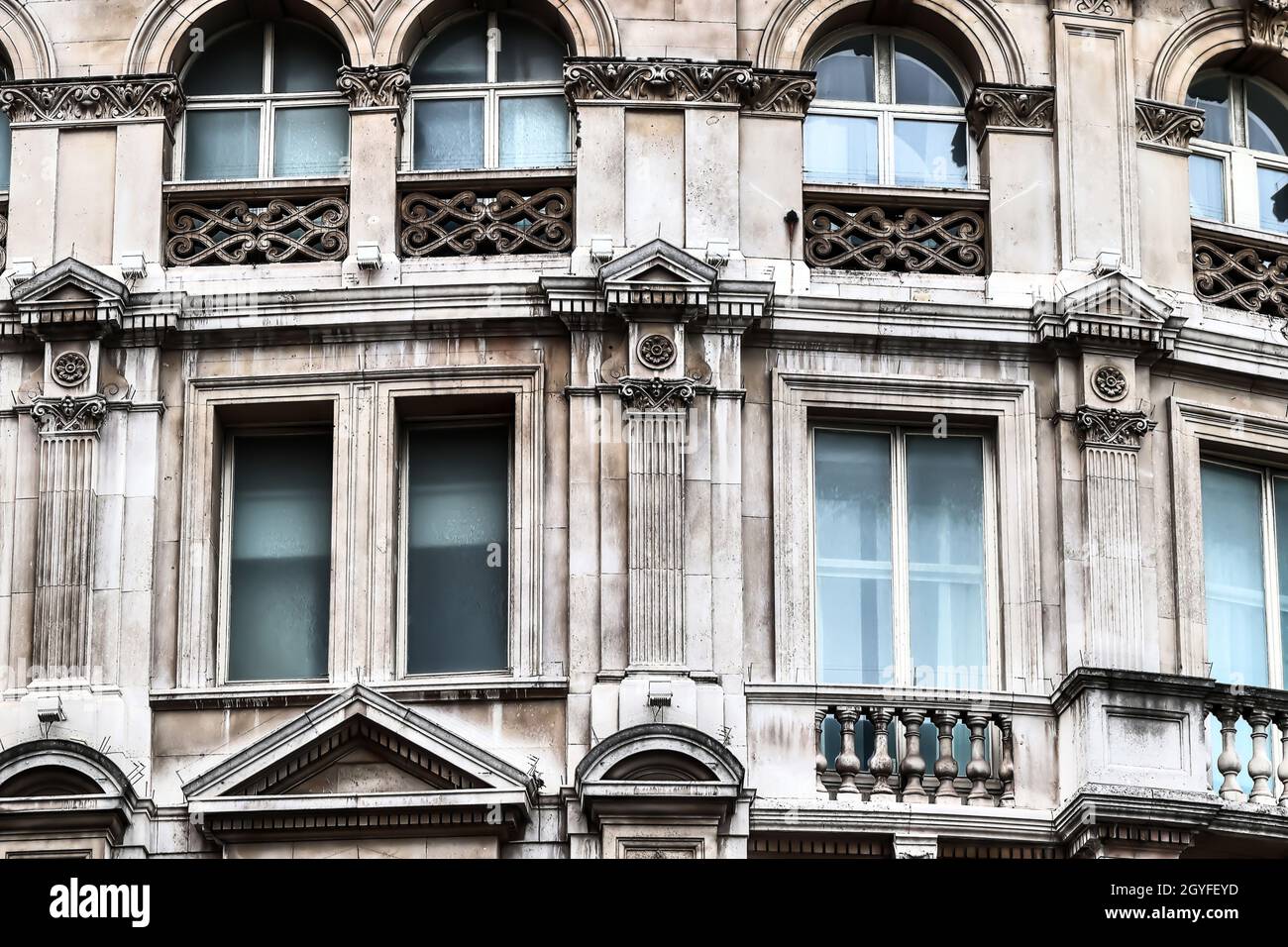 Beautiful british architecture and facades of residential buildings the ...