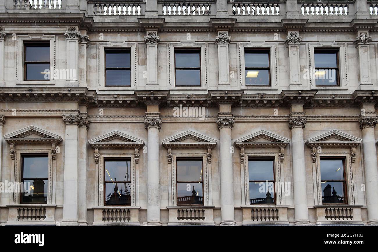 Beautiful british architecture and facades of residential buildings the ...