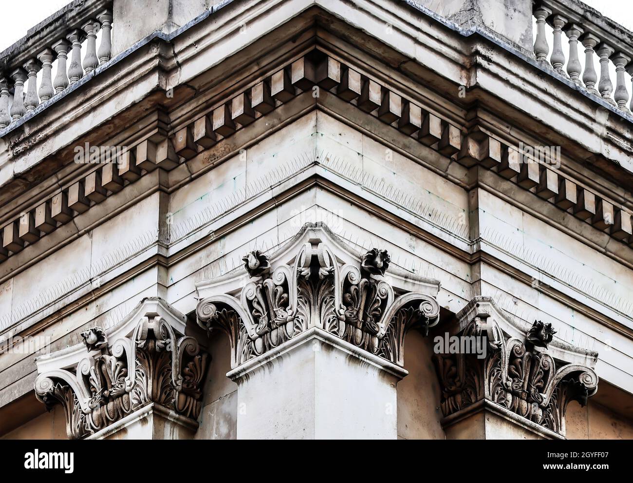 Beautiful british architecture and facades of residential buildings the ...