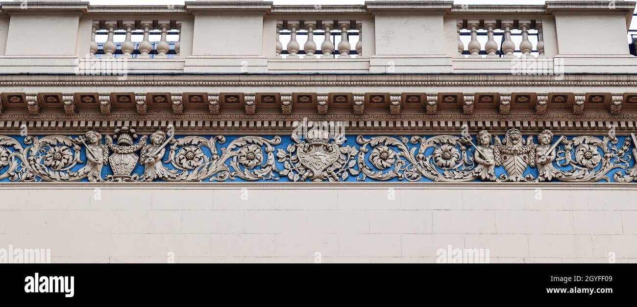 Beautiful british architecture and facades of residential buildings the ...