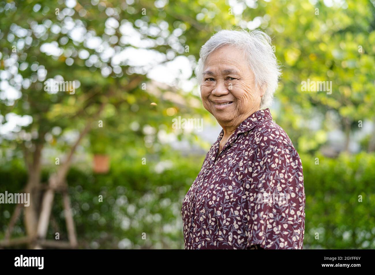 Old Woman Face Smile