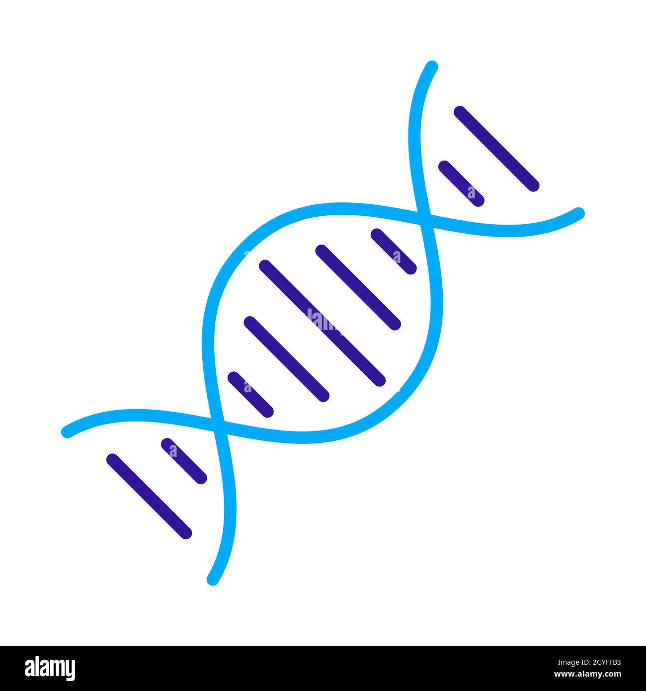 DNA vector icon. Medicine and healthcare, medical support sign. Graph ...