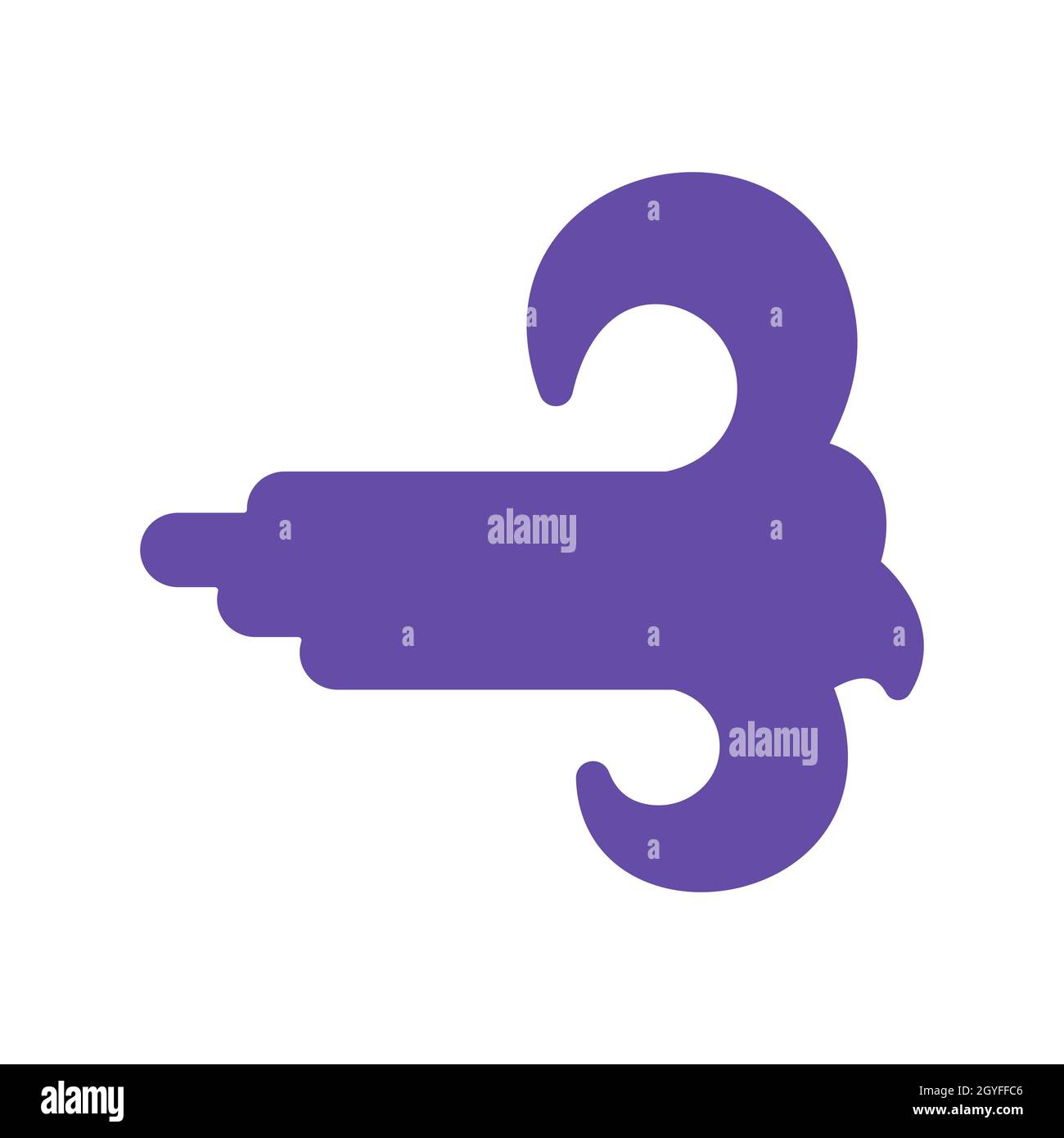High wind vector glyph icon. Meteorology sign. Graph symbol for travel ...