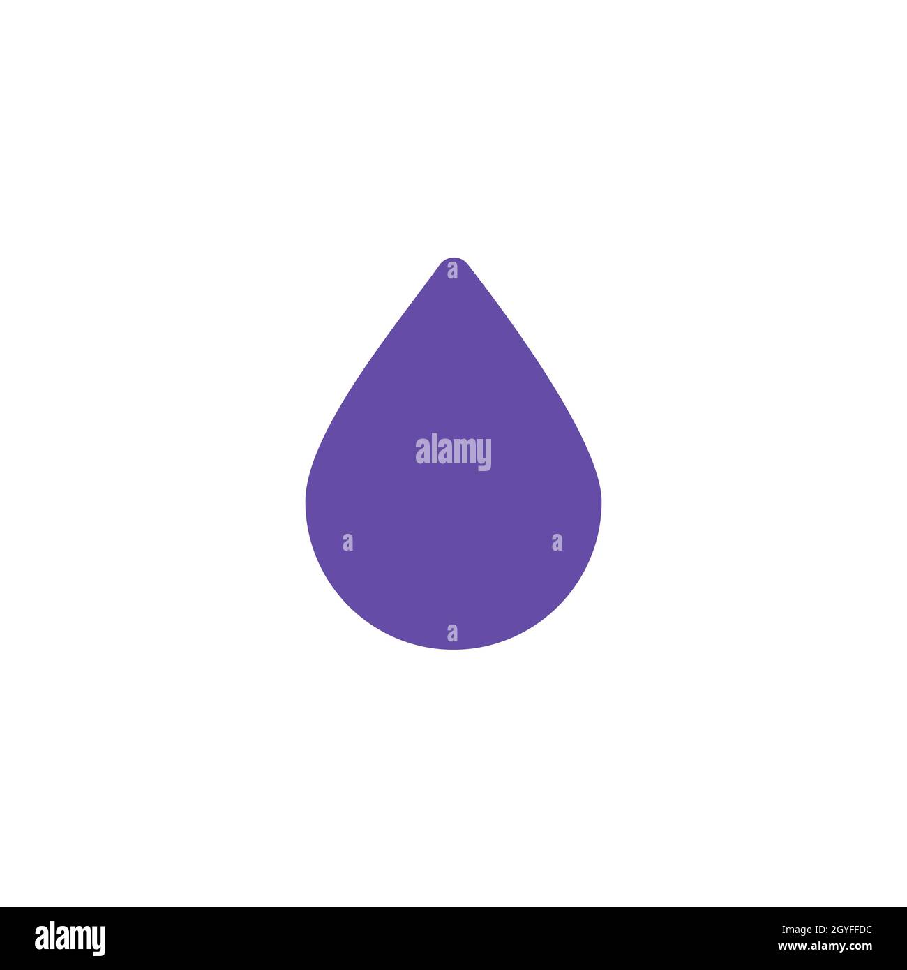 Drop water vector glyph icon. Meteorology sign. Graph symbol for travel ...