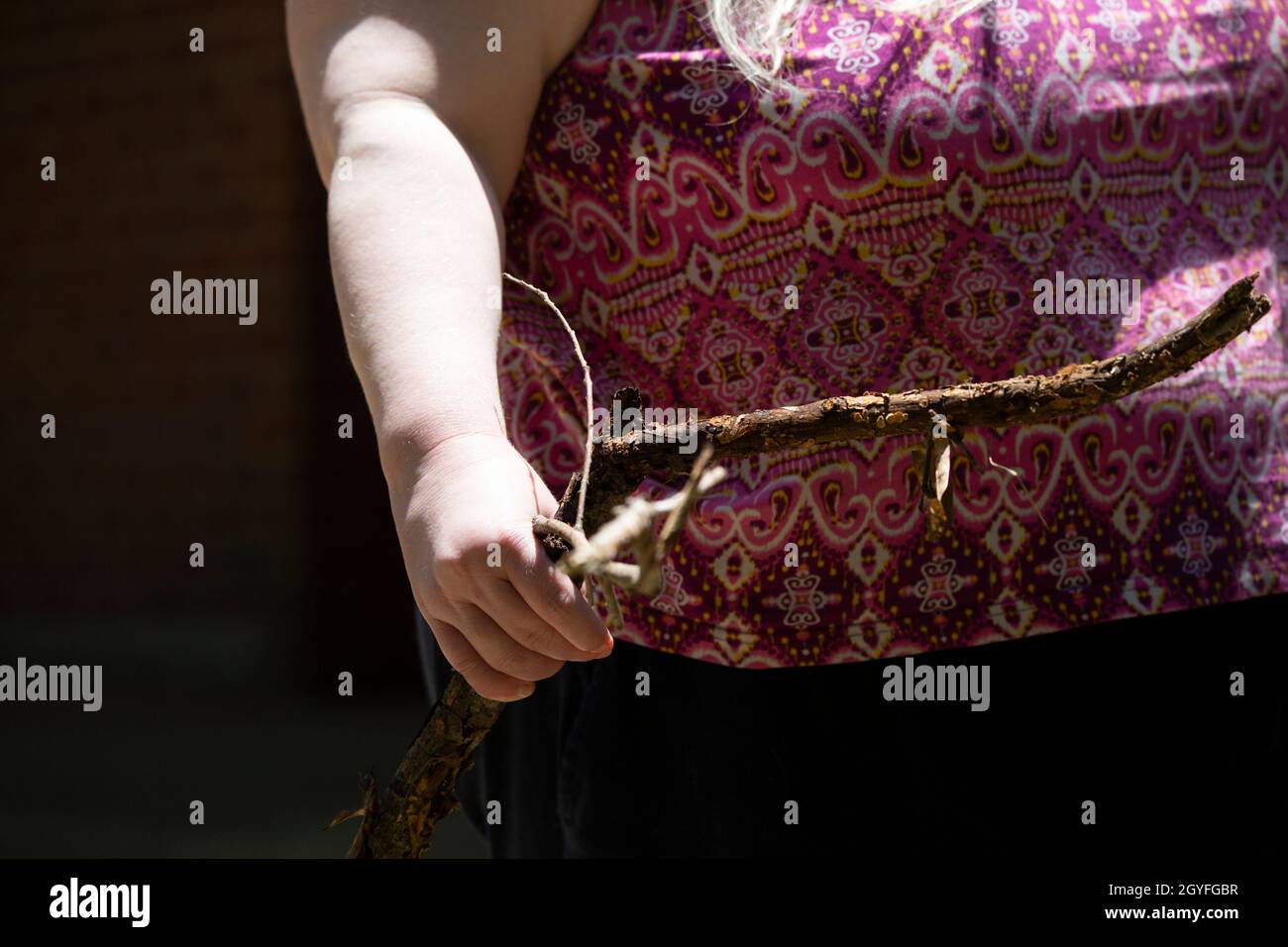 One woman wood twig hi-res stock photography and images - Alamy