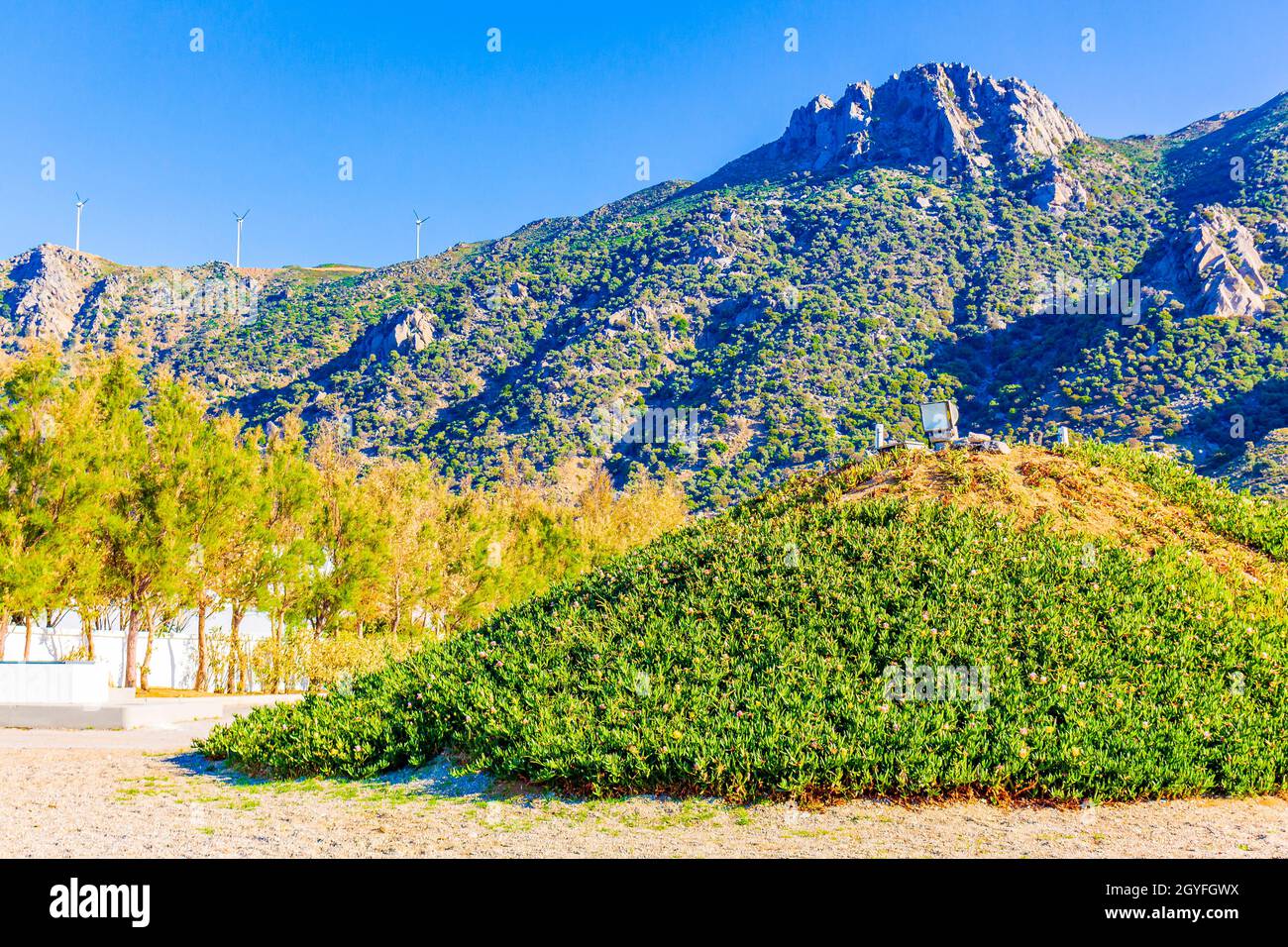 Oros Dikaios Dikeos mountain and natural coastal landscapes on Kos ...