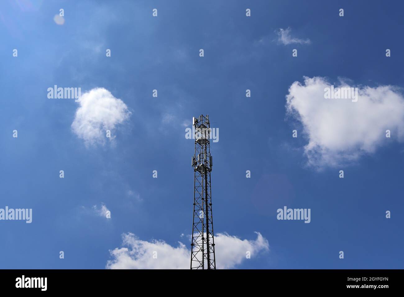 Electric antenna and communication transmitter tower in a european ...