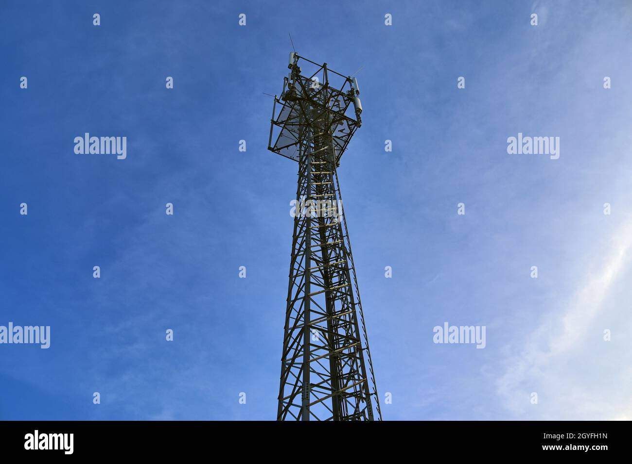 Electric antenna and communication transmitter tower in a european ...