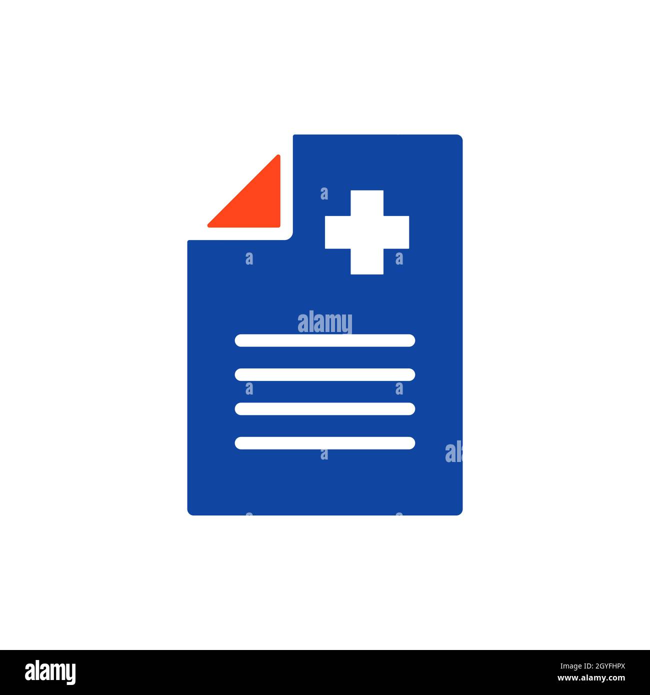 Medical report, clinical record vector white glyph icon. Medicine and ...