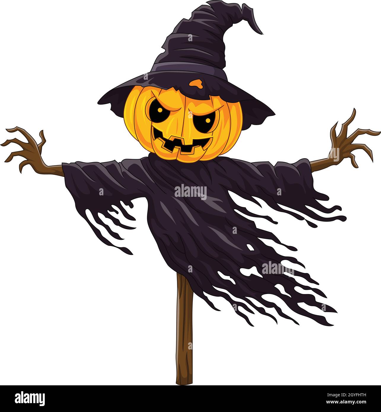 Halloween cartoon raven horror Cut Out Stock Images & Pictures - Alamy