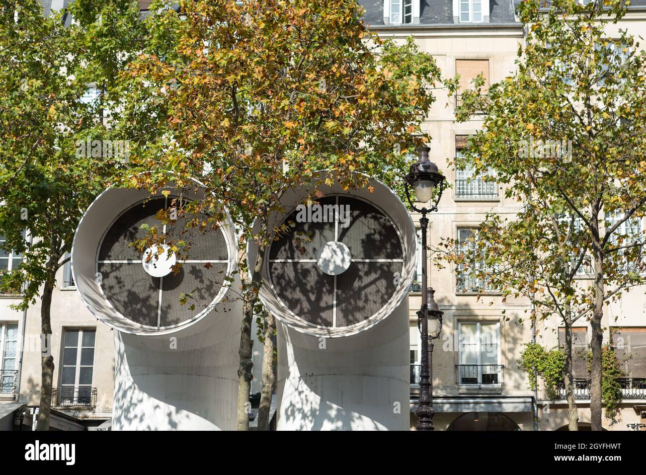 Paris - Centre Georges Pompidou was designed in style of high-tech ...