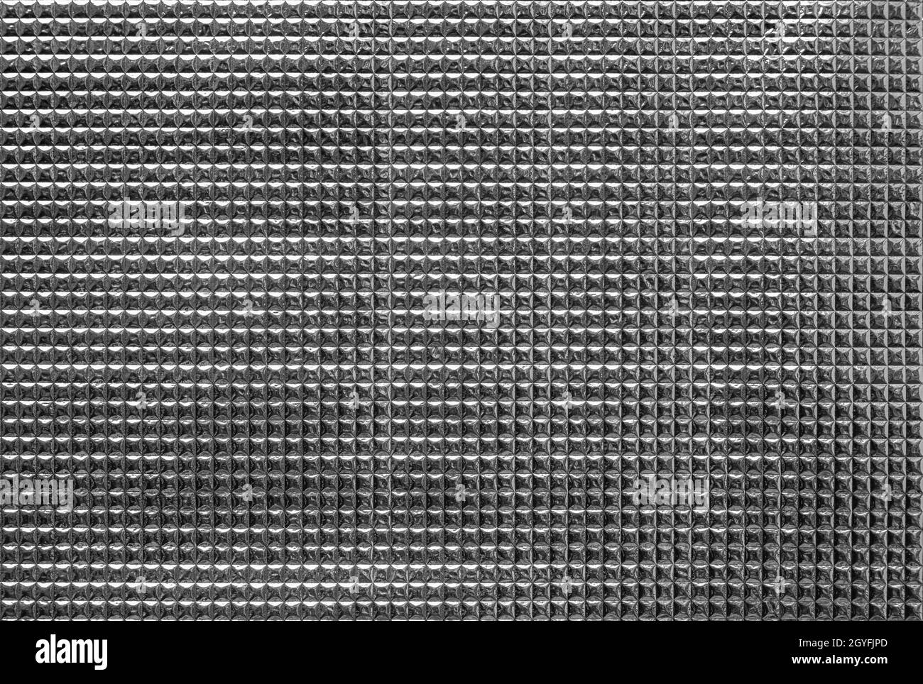 Silver foil insulation pattern texture background Stock Photo - Alamy
