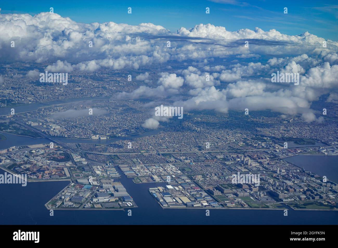 Aerial photo of Chiba Prefecture. Shooting Location: Chiba Prefecture ...