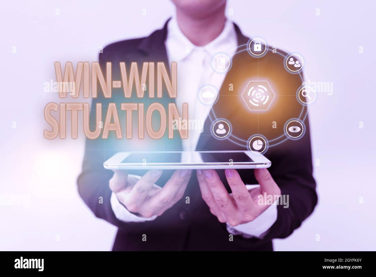 Text showing inspiration Win Win Situation, Conceptual photo situation ...