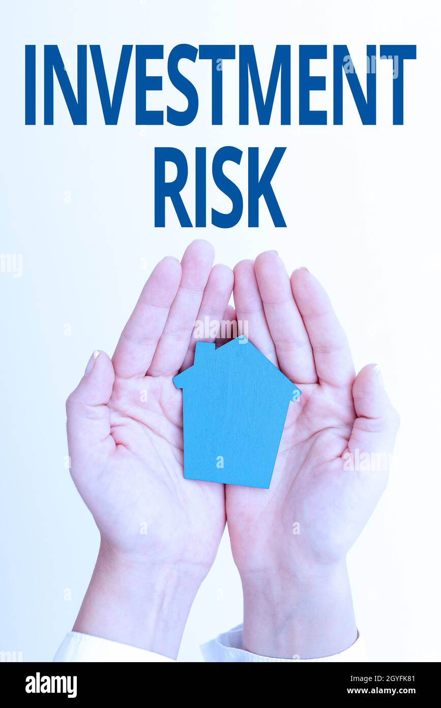 Conceptual display Investment Risk, Concept meaning potential financial ...