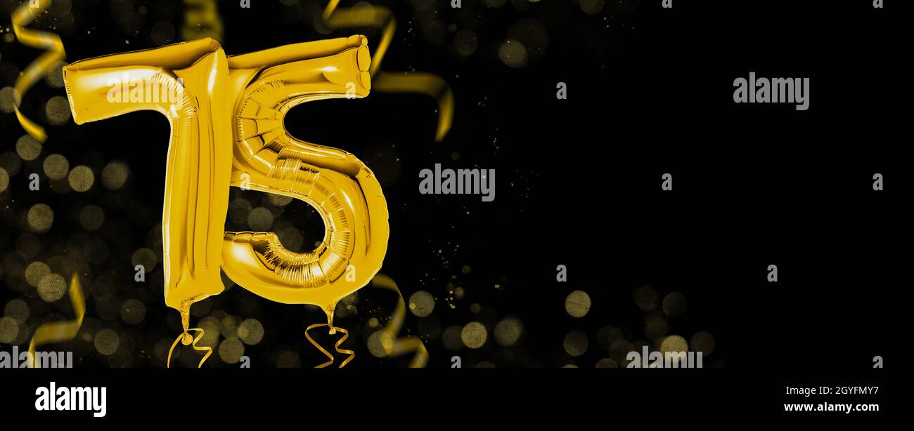 Balloon number 75 hi-res stock photography and images - Alamy