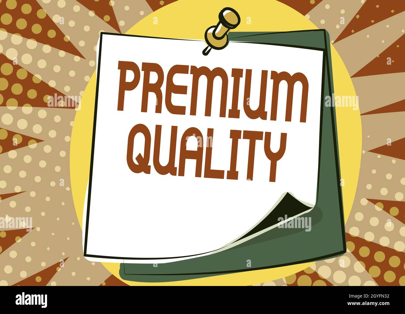 Conceptual display Premium Quality, Business overview something or ...