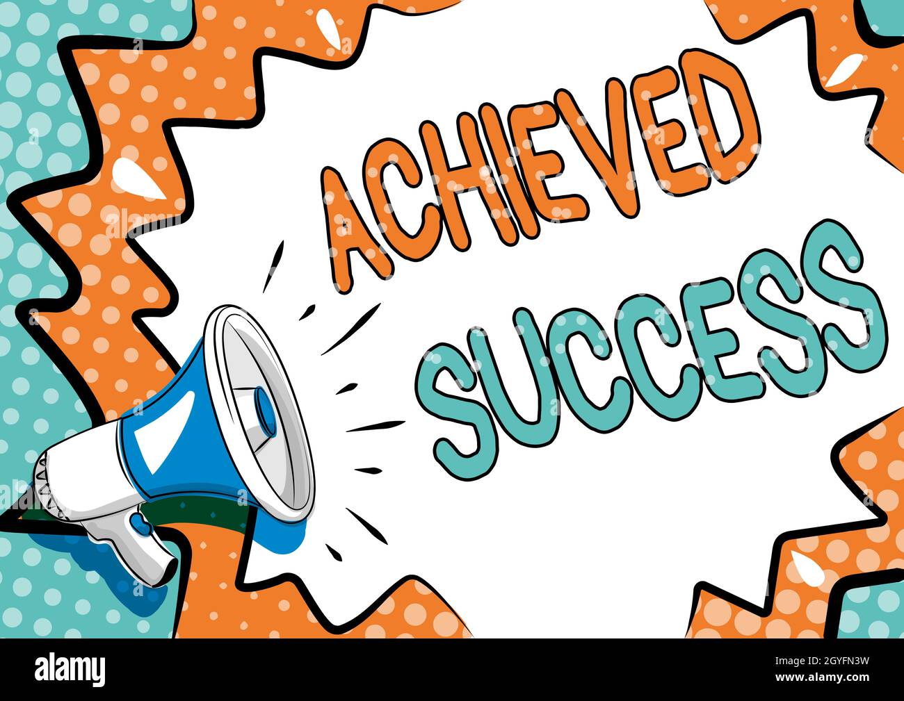 Text showing inspiration Achieved Success, Word Written on the ...