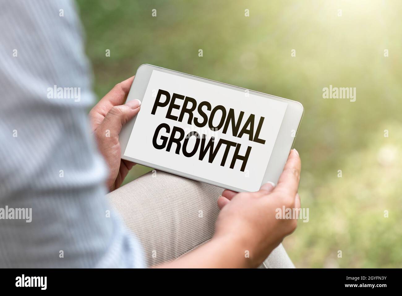 Inspiration showing sign Personal Growth, Word for ongoing process of ...