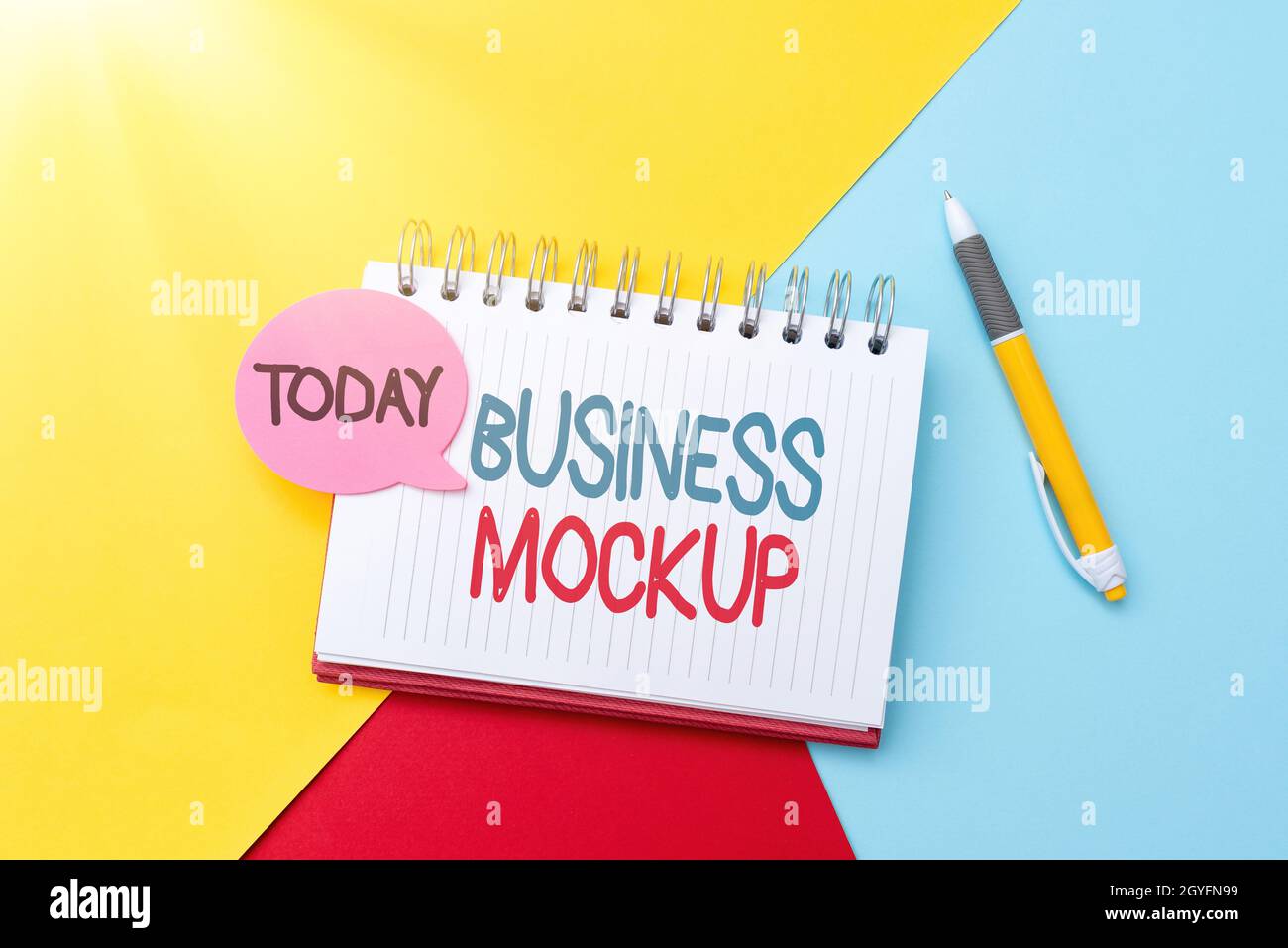 Hand writing sign Business Mockup, Concept meaning scale or fullsize ...