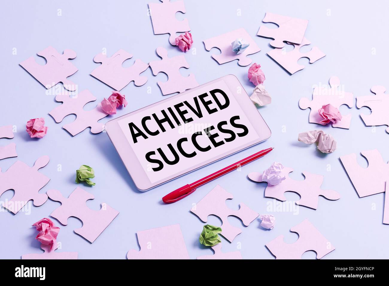 Hand writing sign Achieved Success, Word for the achievement of desired ...