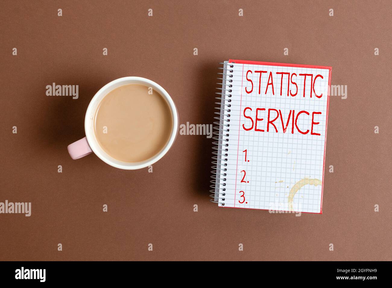 Hand writing sign Statistic Service, Business concept economic ...