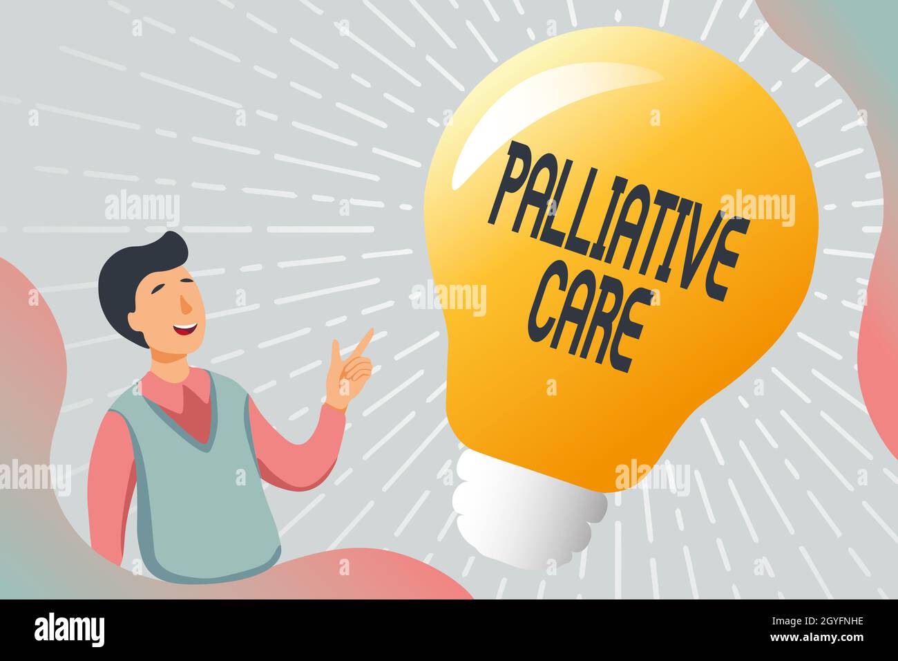 Text sign showing Palliative Care, Business showcase specialized ...