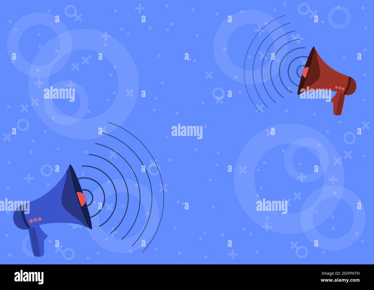 Megaphone sound waves hi-res stock photography and images - Alamy