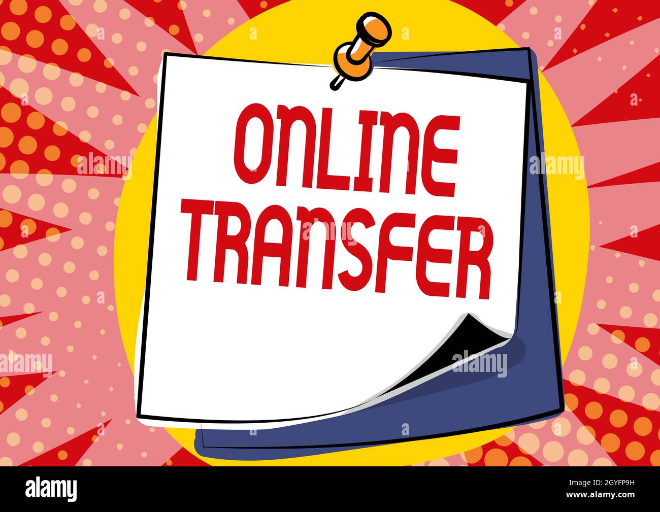 Conceptual display Online Transfer, Conceptual photo authorizes a fund ...