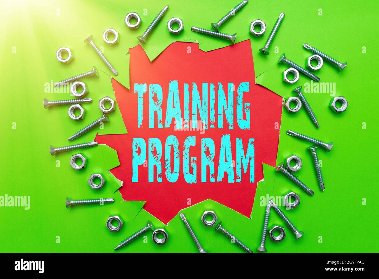 Writing displaying text Training Program, Business concept learn specific knowledge or skills to ...