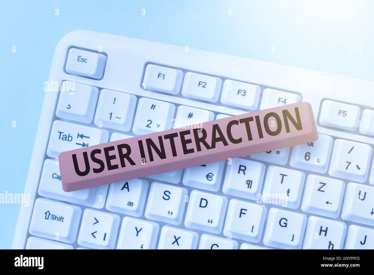 Hand writing sign User Interaction, Conceptual photo the conduit ...