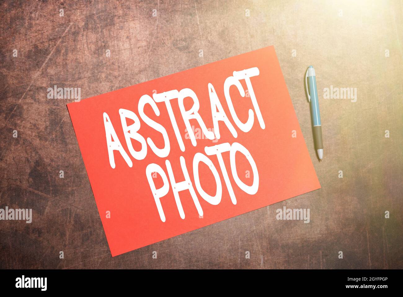 Text sign showing Abstract photo, Business approach nonobjective motif ...