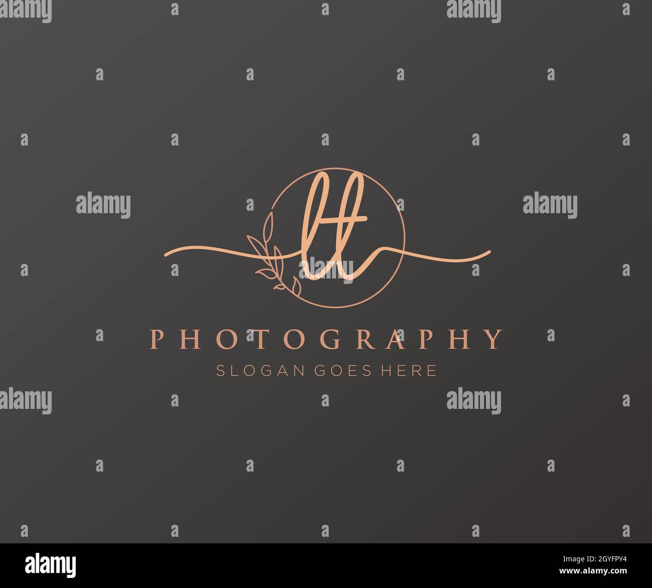 LT feminine logo. Usable for Nature, Salon, Spa, Cosmetic and Beauty ...