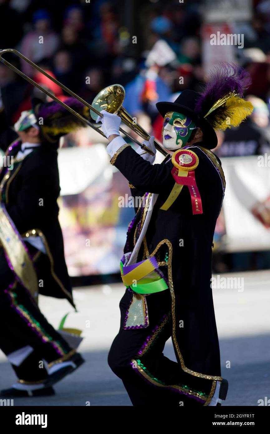 The parade is held annually on New Year’s Day. Marching in the parade ...