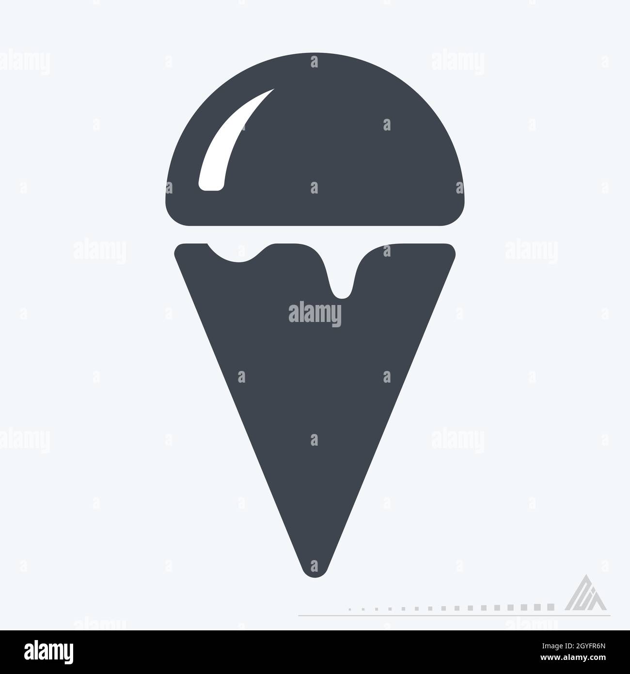 Simple cartoon soft serve Stock Vector Images - Alamy