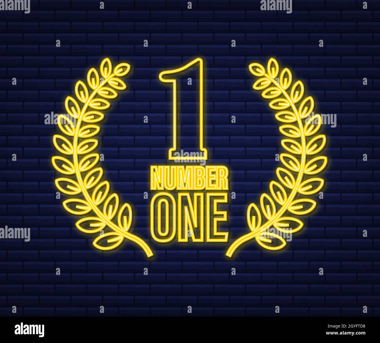 Number one for game design. Award ribbon gold icon number. Contest ...