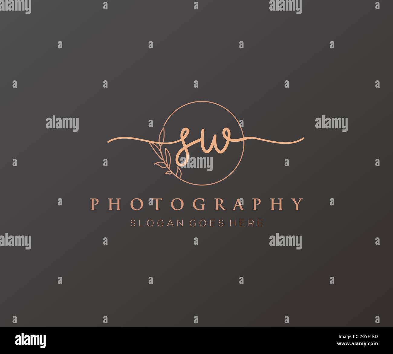 SW feminine logo. Usable for Nature, Salon, Spa, Cosmetic and Beauty ...