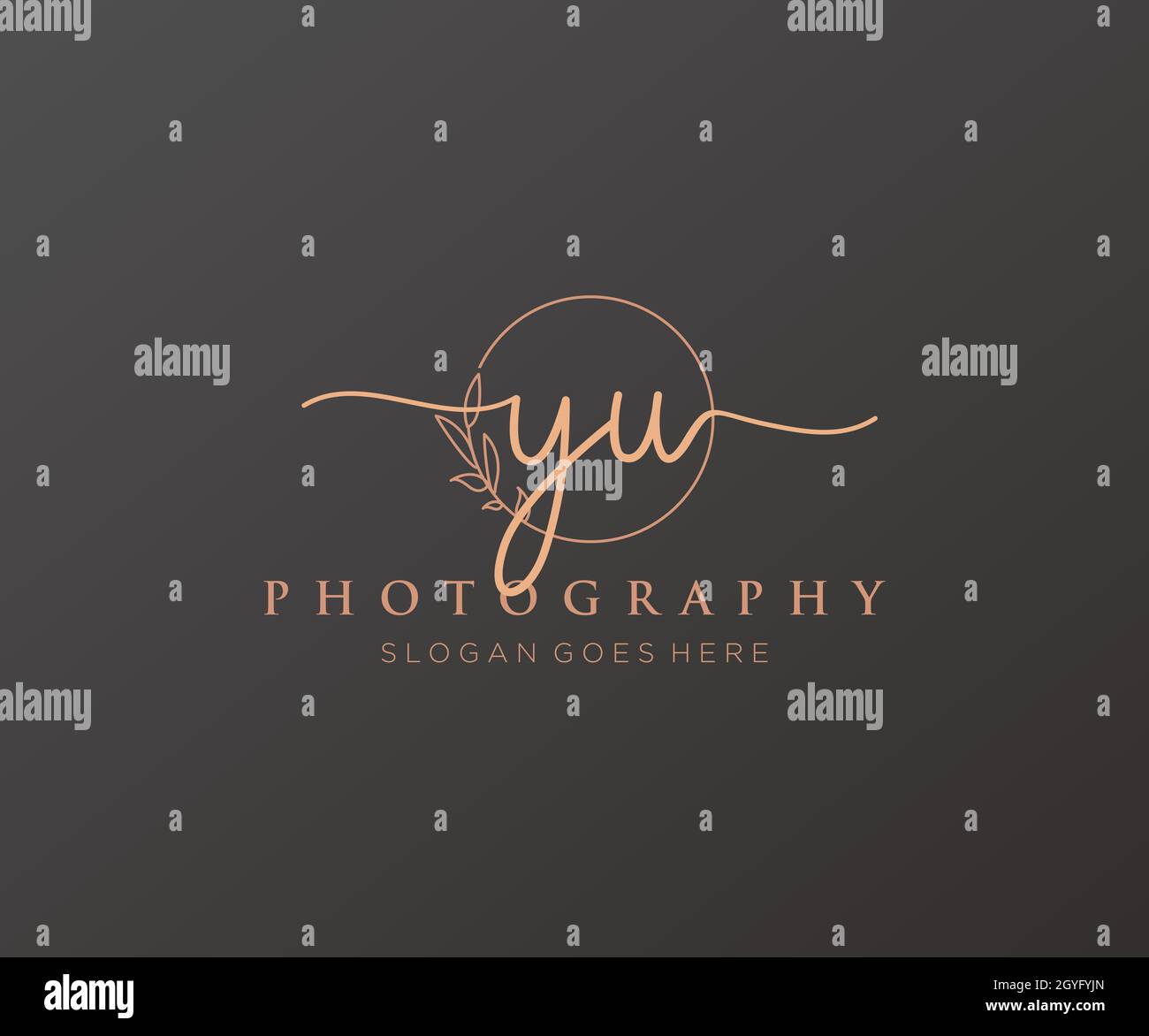 YU feminine logo. Usable for Nature, Salon, Spa, Cosmetic and Beauty ...
